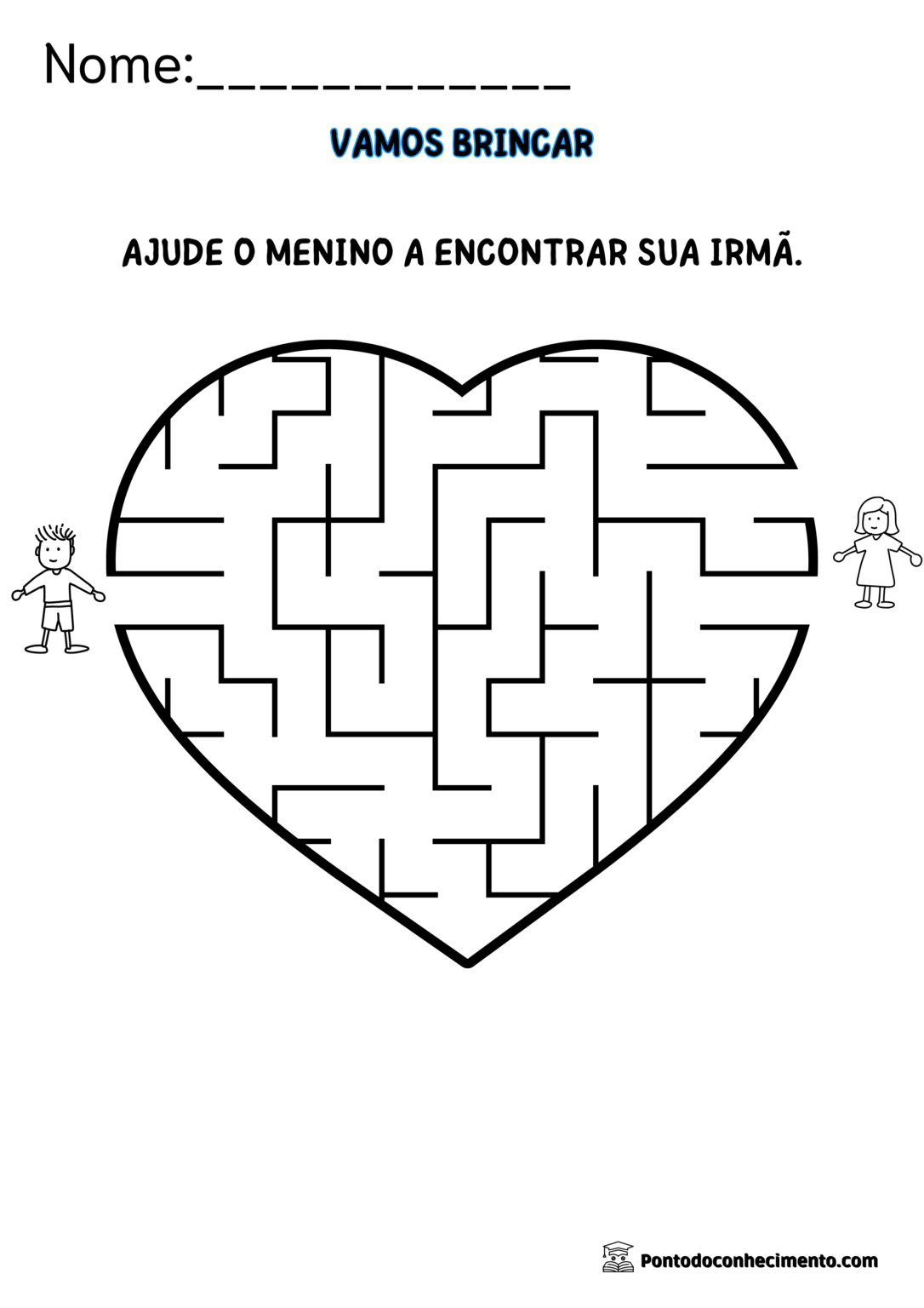 Atividades de labirintos para imprimir: Educação Infantil - Ponto do ...