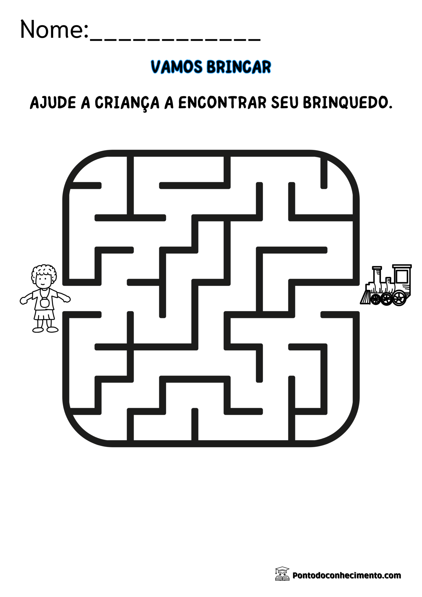 Atividades de labirintos para imprimir: Educação Infantil - Ponto do ...