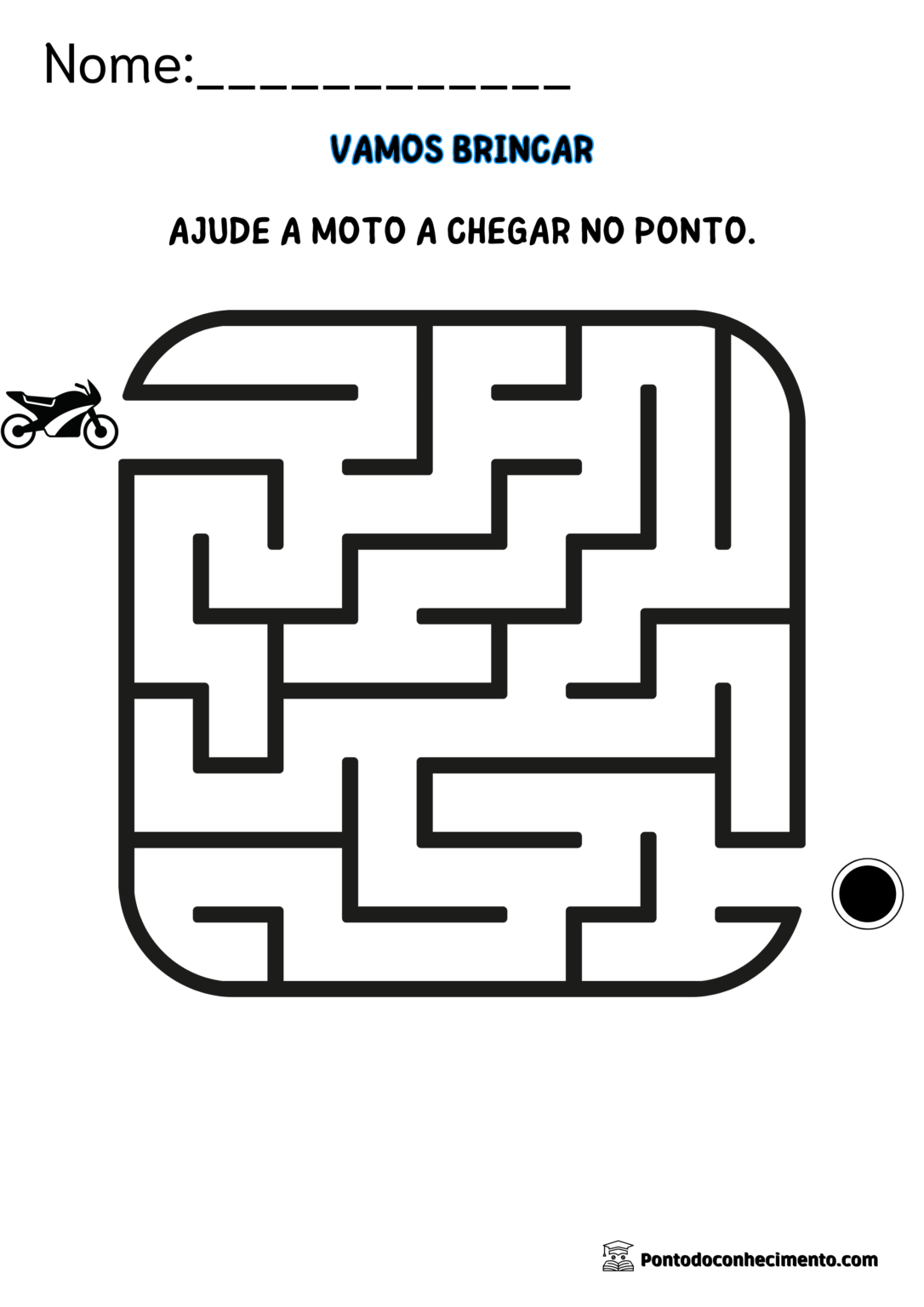 Atividades de labirintos para imprimir: Educação Infantil - Ponto do ...