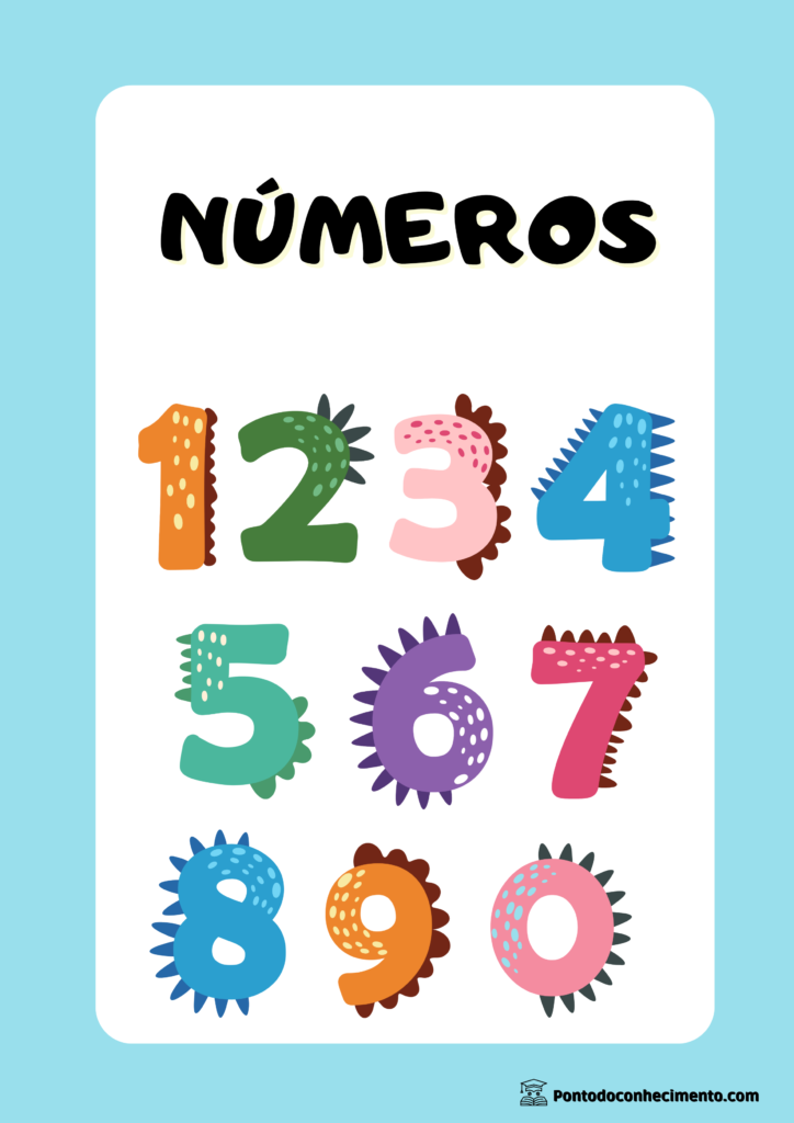 Números para imprimir - Ponto do Conhecimento