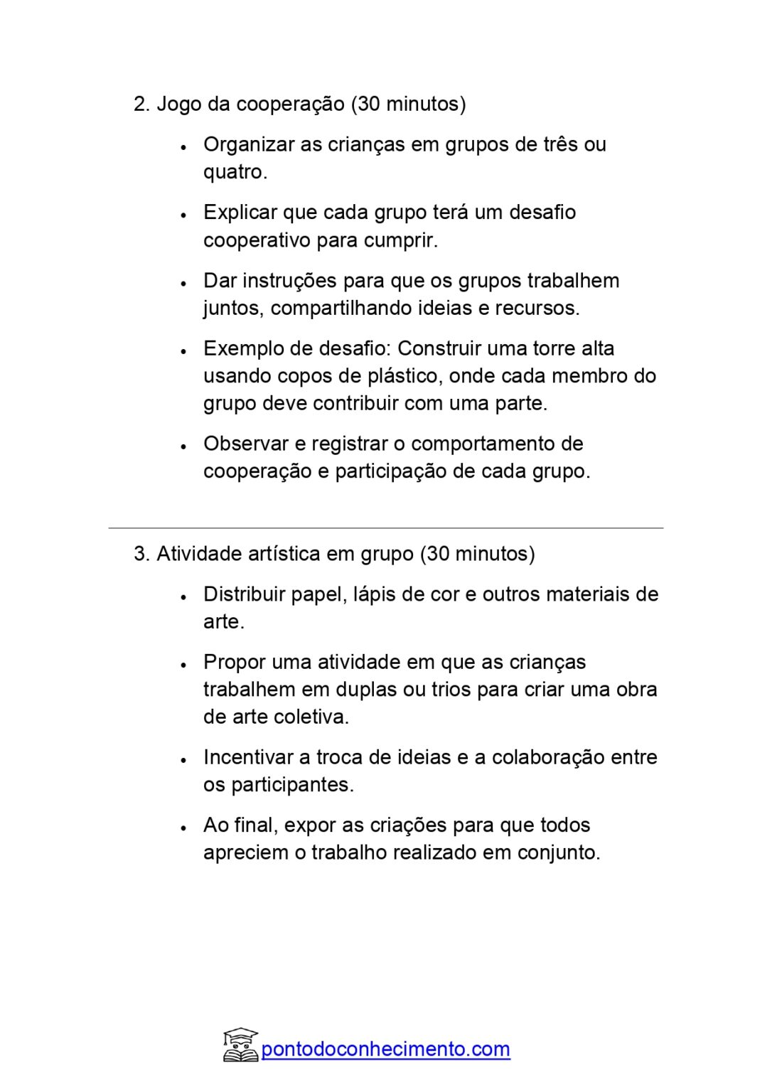 Tarefa educativa com a habilidade EI03EO03: Ampliar as relações ...