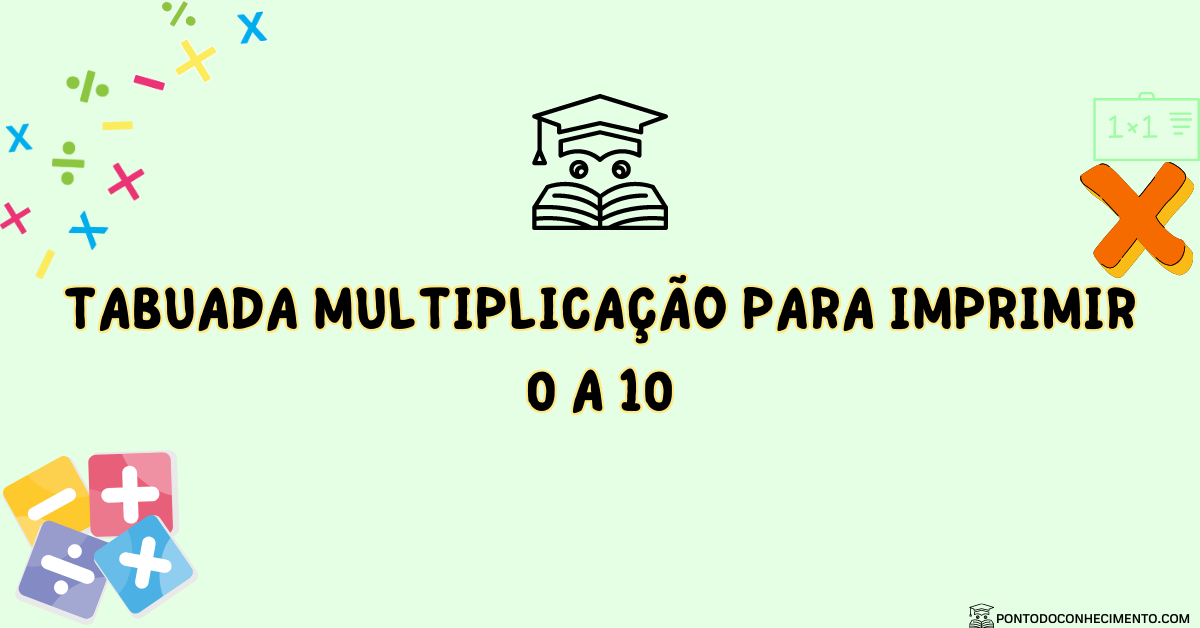 Arquivo de Tabela de multiplicação para imprimir - Ponto do Conhecimento