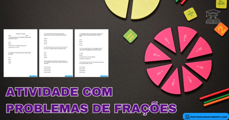 Arquivo de Atividade com problemas de frações - Ponto do Conhecimento Arquivo de Atividade com problemas de frações - Ponto do Conhecimento