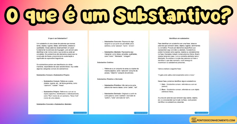 Arquivo De O Que é Um Substantivo Ponto Do Conhecimento 5916
