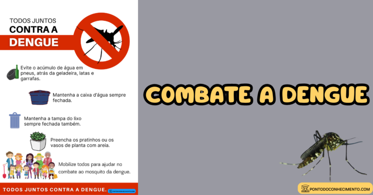 Cartaz de Combate a Dengue - Ponto do Conhecimento