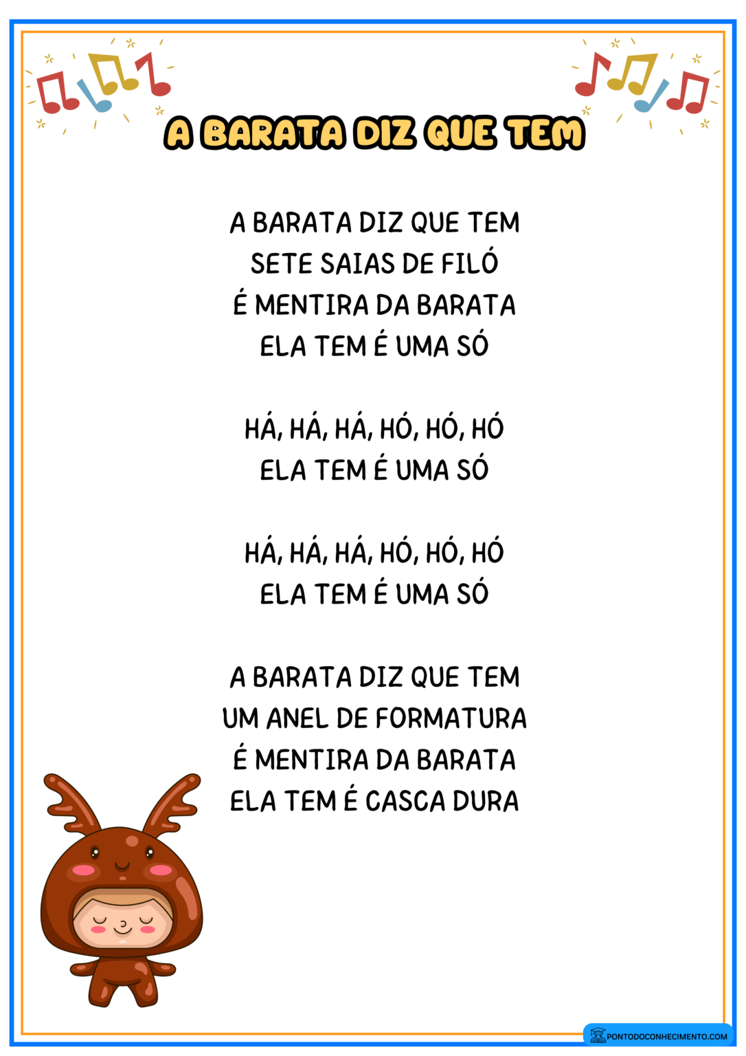 A Barata Diz Que Tem - Ponto do Conhecimento