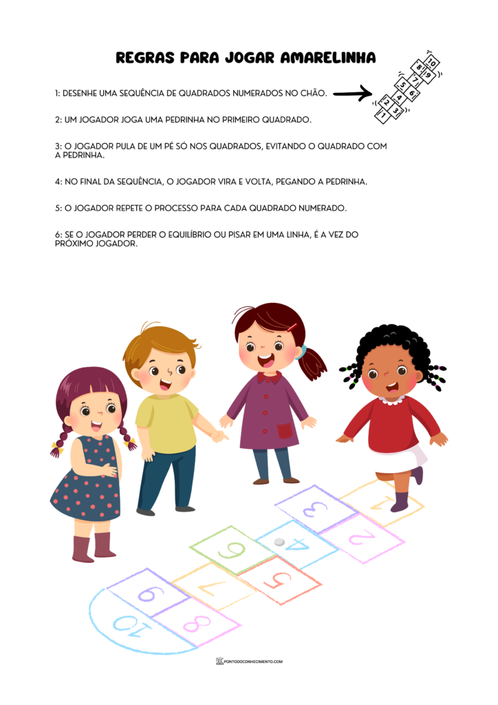 Como brincar de Amarelinha - Ponto do Conhecimento