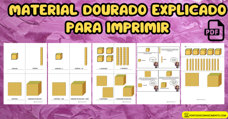 Material dourado explicado para imprimir - Ponto do Conhecimento
